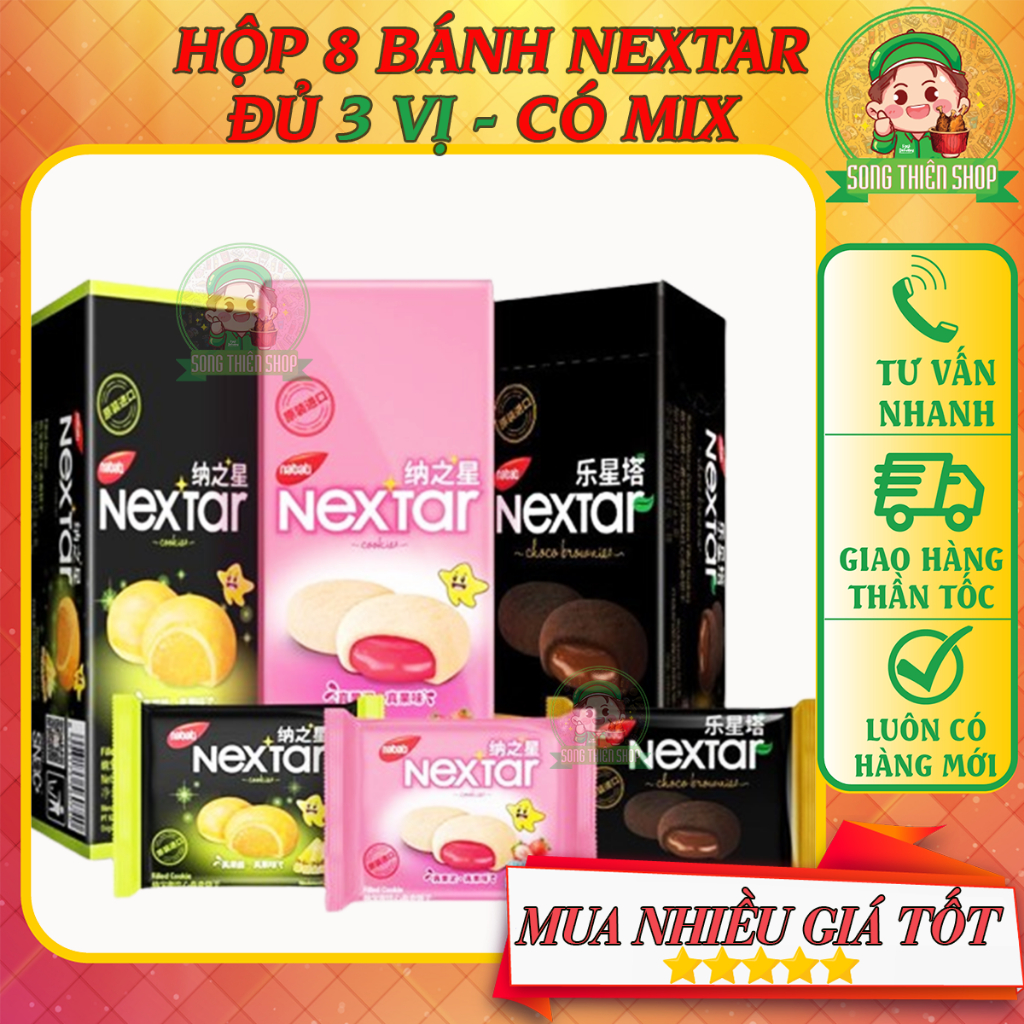 Hộp 8 Bánh Nextar Nhập Khẩu Indonesia (Đủ 3 Vị - Có Mix)⭐Song.Thien ...