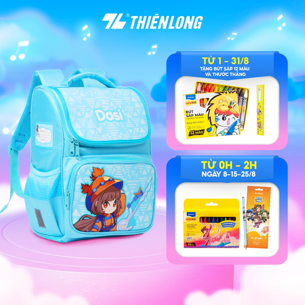 Cặp chống gù AkooLand Thiên Long BP-022/AK - Đệm mút dày dặn hơn ...