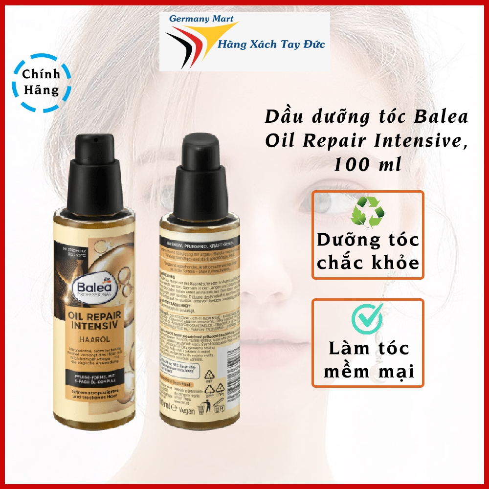 [Chính Hãng Đức] Tinh dầu dưỡng tóc Balea Oil Repair Intensive, 100 ml ...