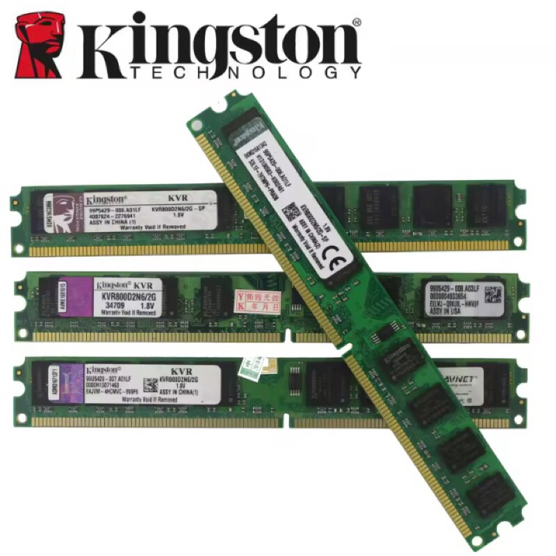 (Đã sử dụng) Kingston 2GB 800MHz DDR2 RAM máy tính để bàn kvr800d2n6/2G ...