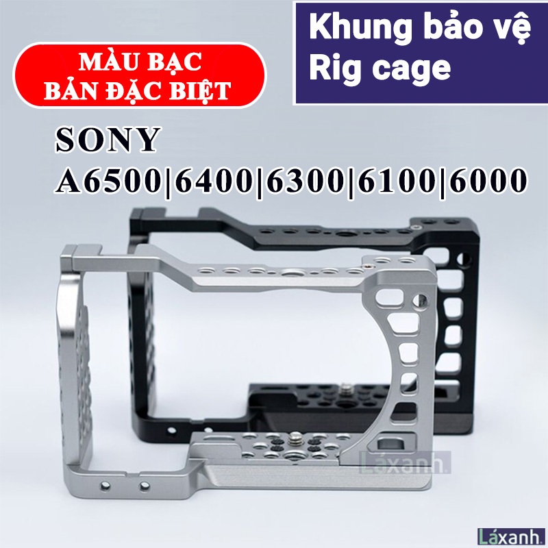 Màu bạc SONY A6500 A6400 A6300 A6100 A6000 | Rig Cage Rigcage Khung bảo ...