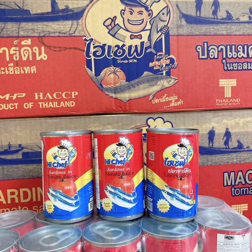 [COMBO 6 HỘP] Cá Mòi HI CHEF Đầu Bếp THÁI LAN [1550G] [DATE MỚI ...