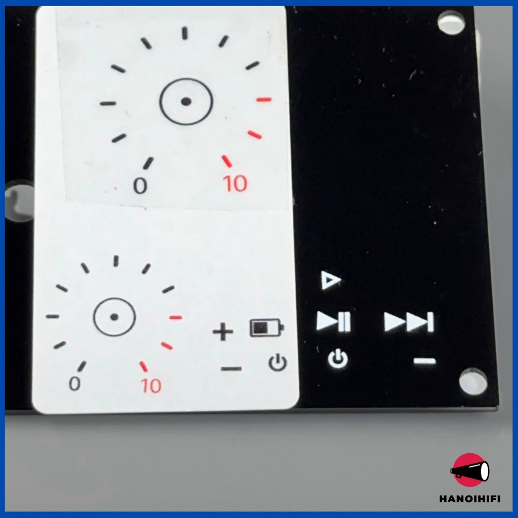 Biểu tượng, icon chức năng cho loa dạng dán cao 3mm, trang trí loa, mặt ...