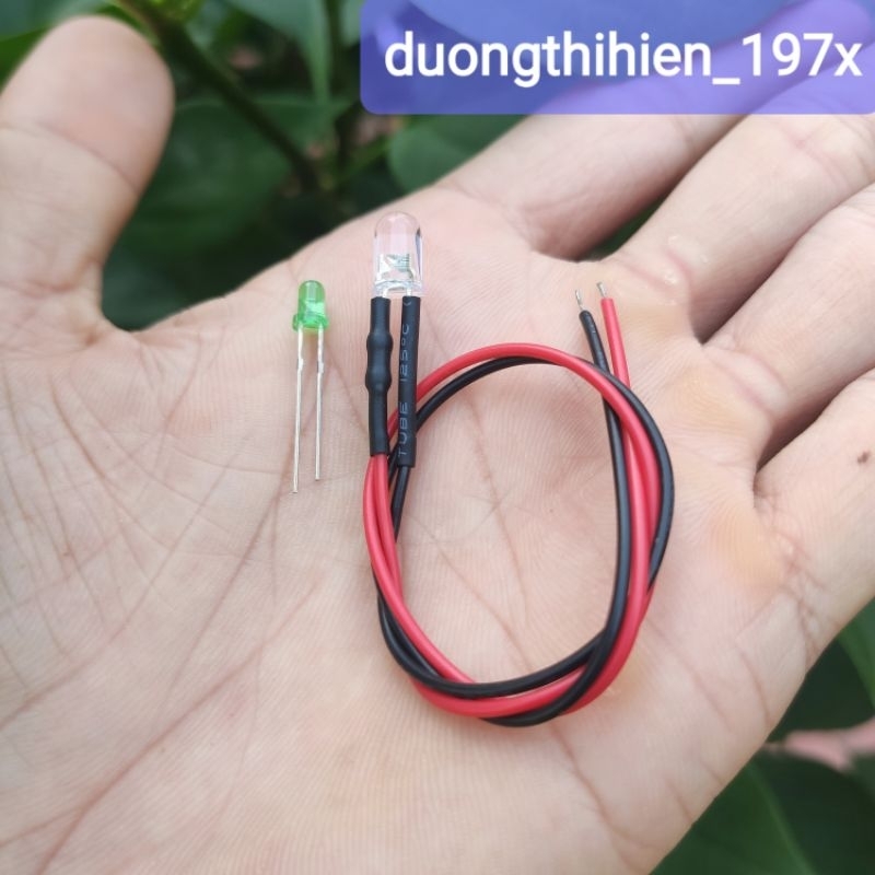 Đèn led 3mm, 5mm sử dụng điện áp 3V-12v nhiều màu sắc | Shopee Việt Nam