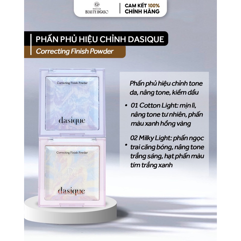 Phấn phủ hiệu chỉnh tone da DASIQUE CORRECTING FINISH POWDER | Shopee ...