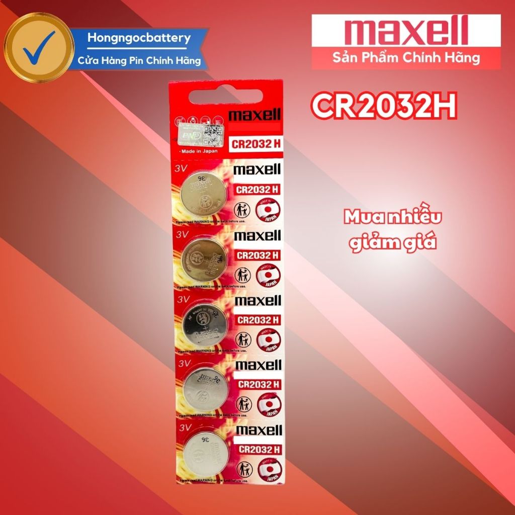 Pin Maxell CR2032 H 3V made in JAPAN - Hàng chính hãng | Shopee Việt Nam