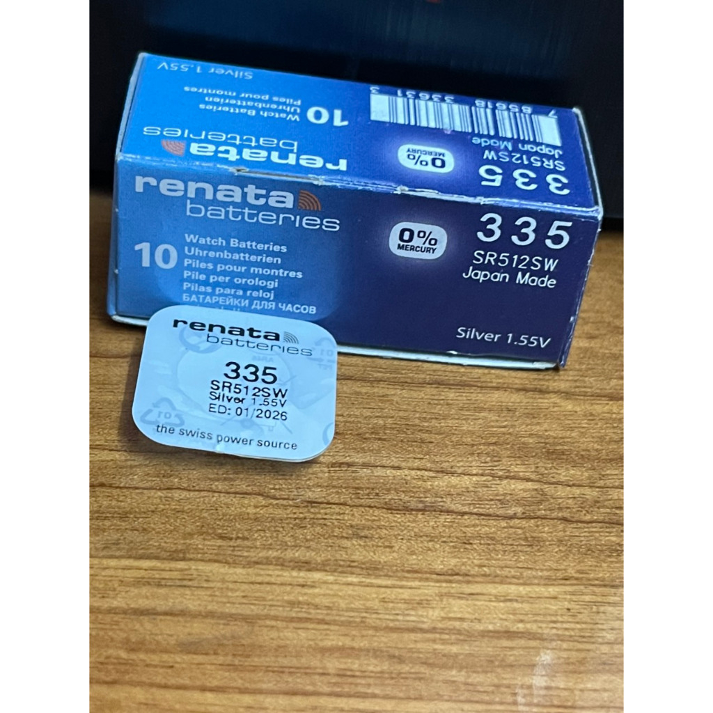 Viên pin đồng hồ Renata 335 SR512SW chính hãng, Vỉ 1 viên pin renata ...