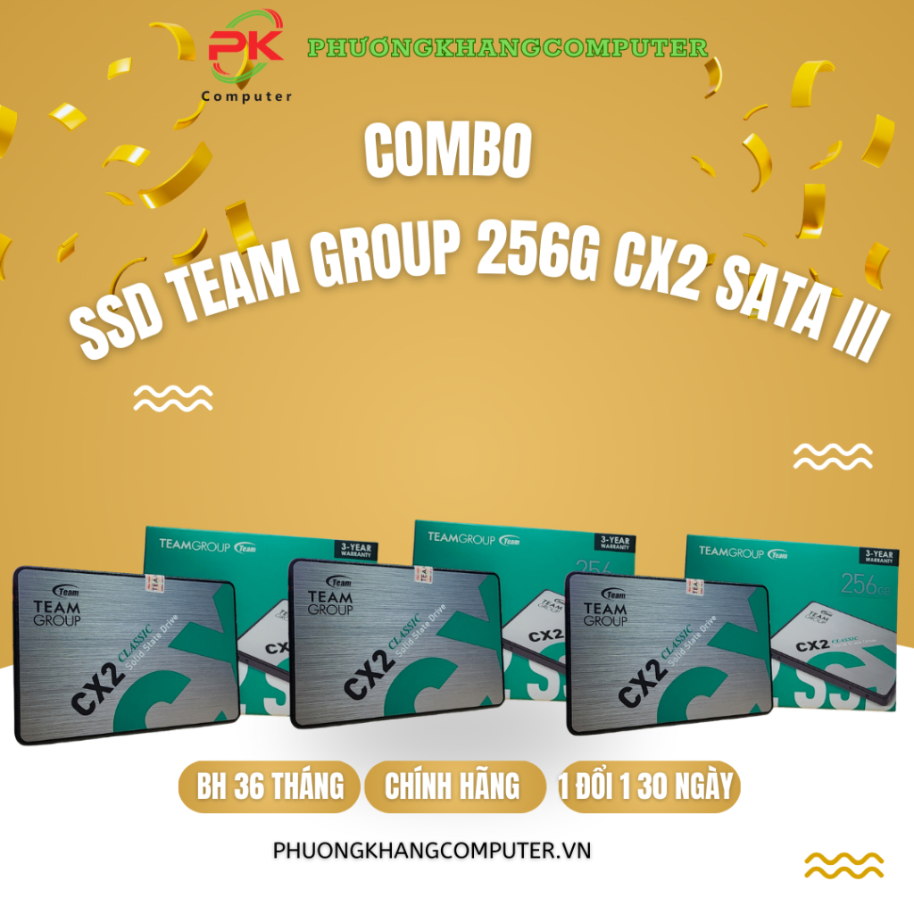 SSD Team Group 256G CX2 Sata III Combo | Shopee Việt Nam