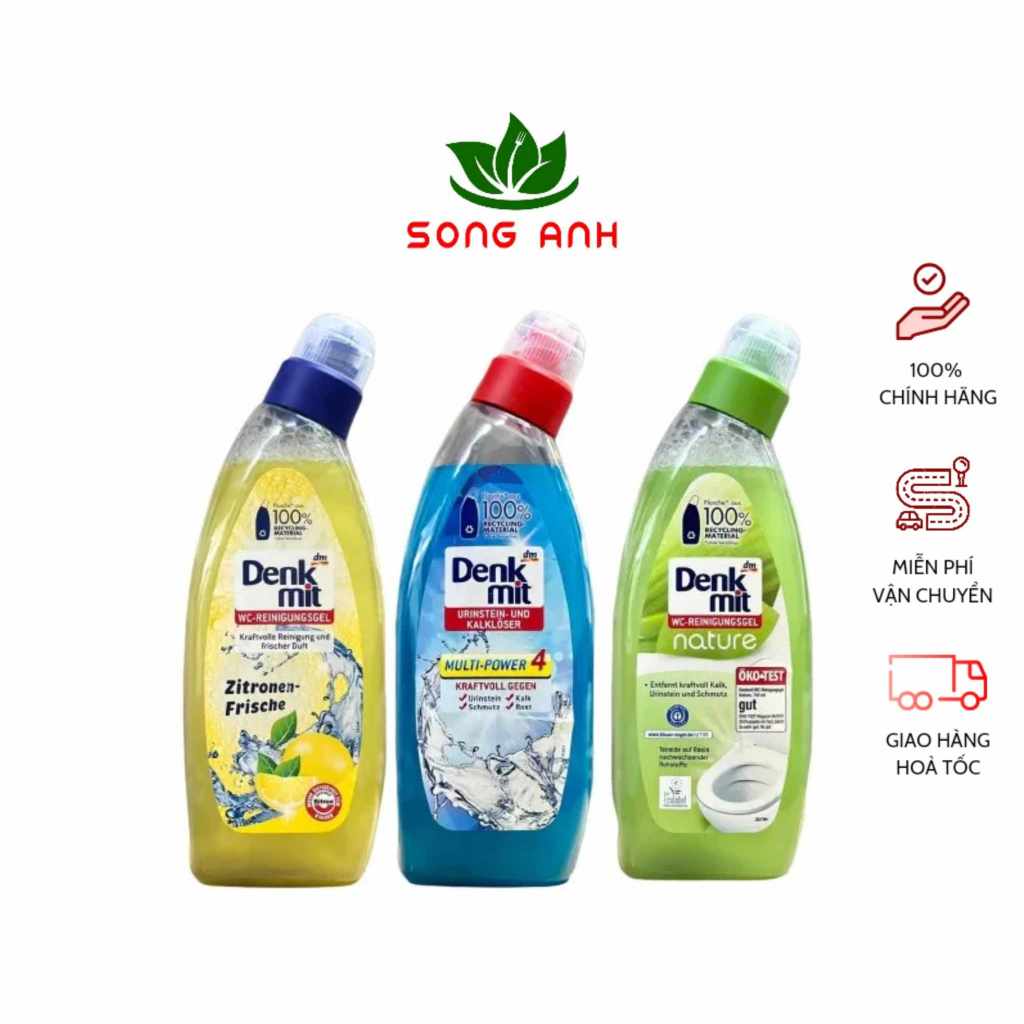 Tẩy bồn cầu, toilet, nhà tắm Denkmit WC Reiniger nhập khẩu Đức dung ...