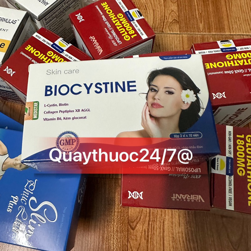 BIOCYSTINE VIÊN UỐNG HỖ TRỢ ĐẸP DA ,CHỐNG LÃO HOÁ (30 viên) | Shopee ...