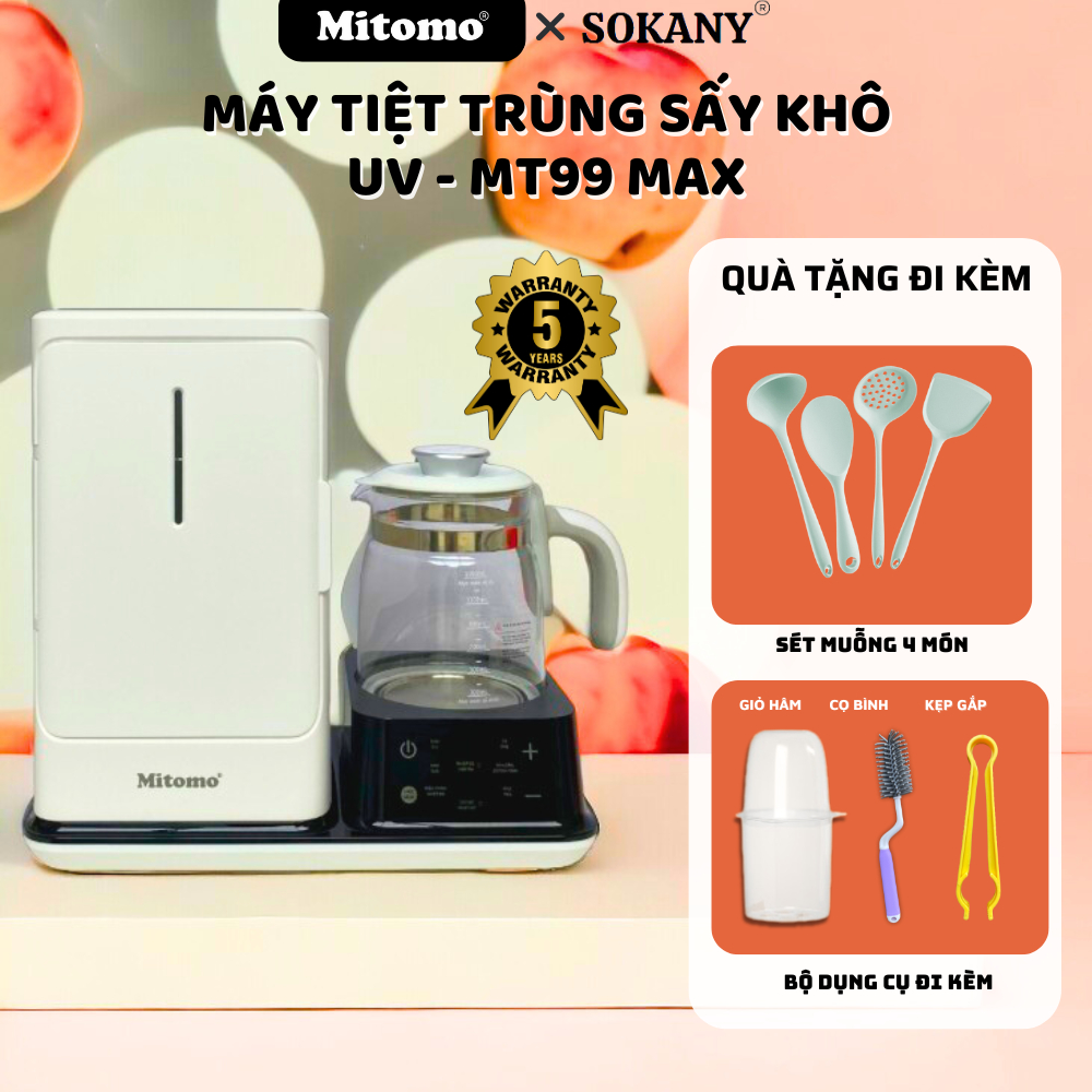 Máy tiệt trùng sấy khô hâm sữa UV-MT99 MAX - Bảo hành 5 năm chính hãng Mitomo | Shopee Việt Nam
