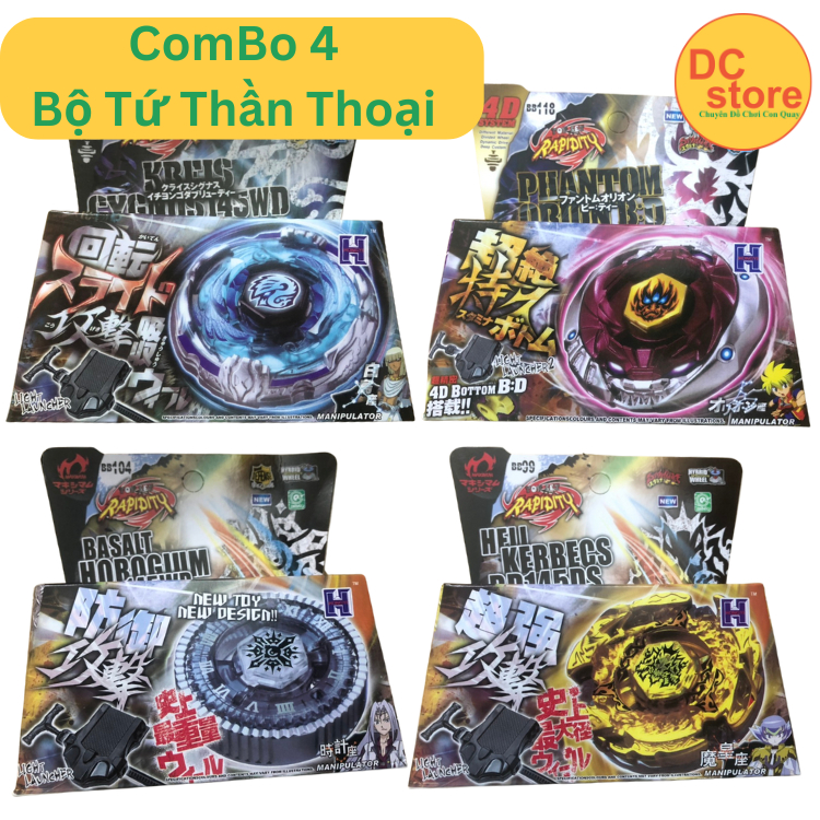 Combo 4 Con Quay Vô Cực Trùm Ba Mắt - Sói Ba Đầu - Thời Gian -Thiên Nga ...