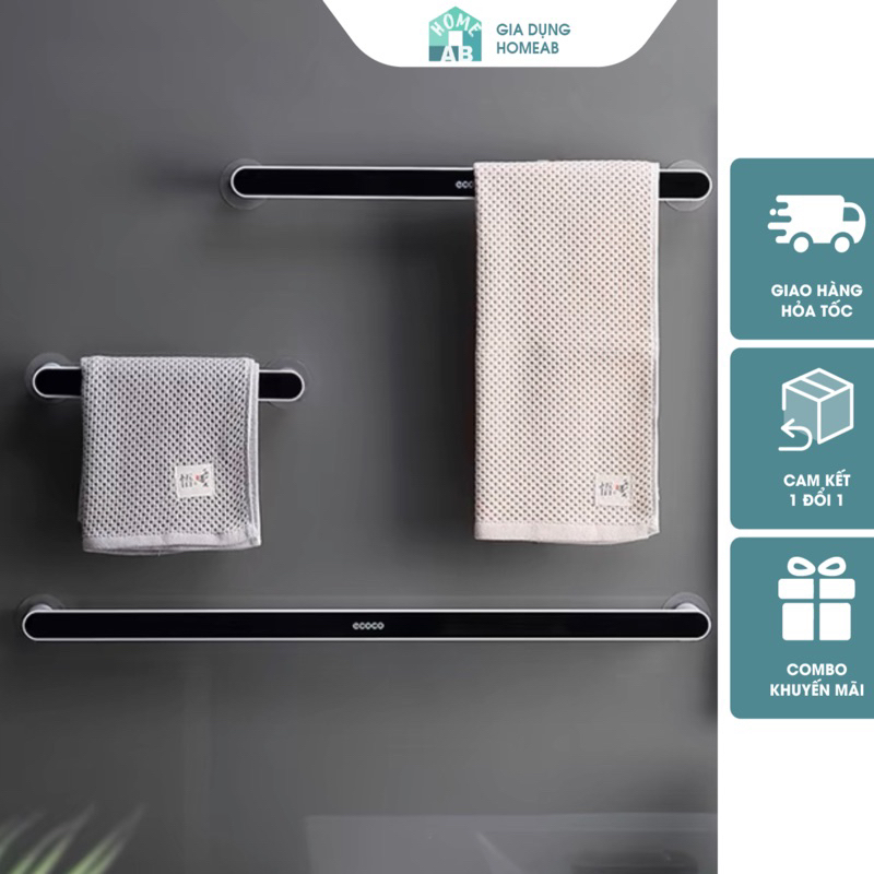 Giá Treo Khăn Nhà Tắm ECOCO Dán Tường Chắc Chắn Không Cần Khoan, Thanh Treo Cài Đồ Thanh Treo ...