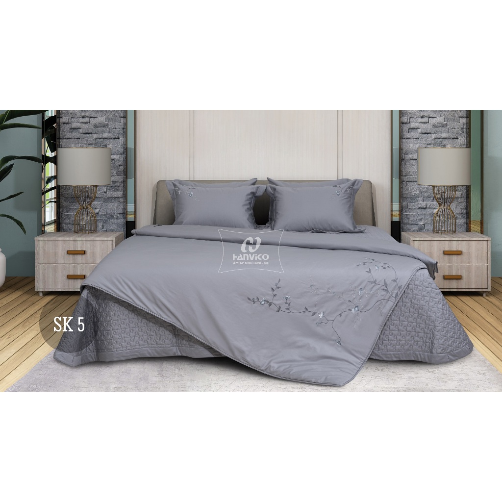 Bộ ga phủ chần cao cấp Hanvico Soft & Smooth SK5 | Shopee Việt Nam