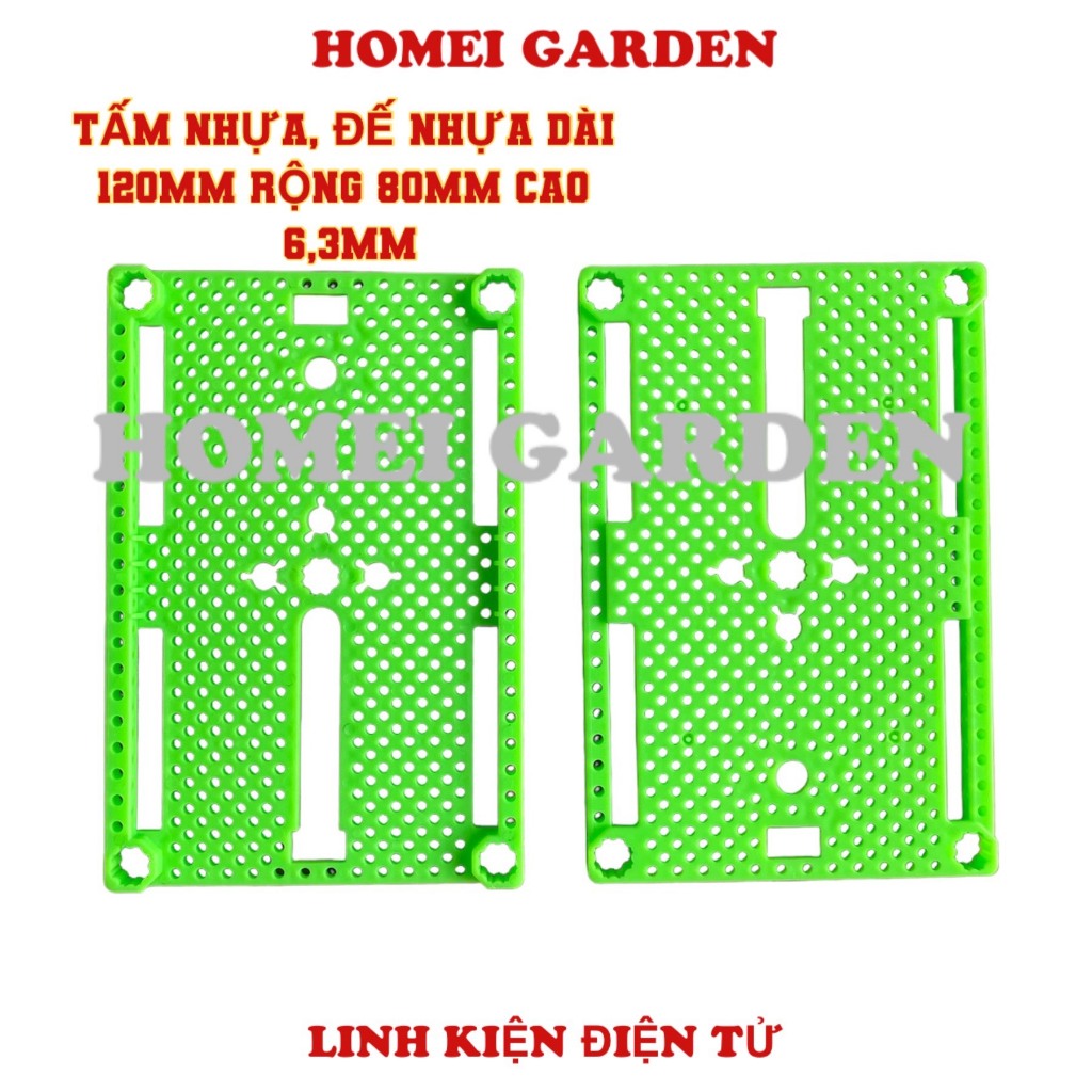 Khung nhựa bệ đỡ tấm nhựa lỗ 80mm x 120nn x 6,3mm làm khung bệ đỡ mô ...