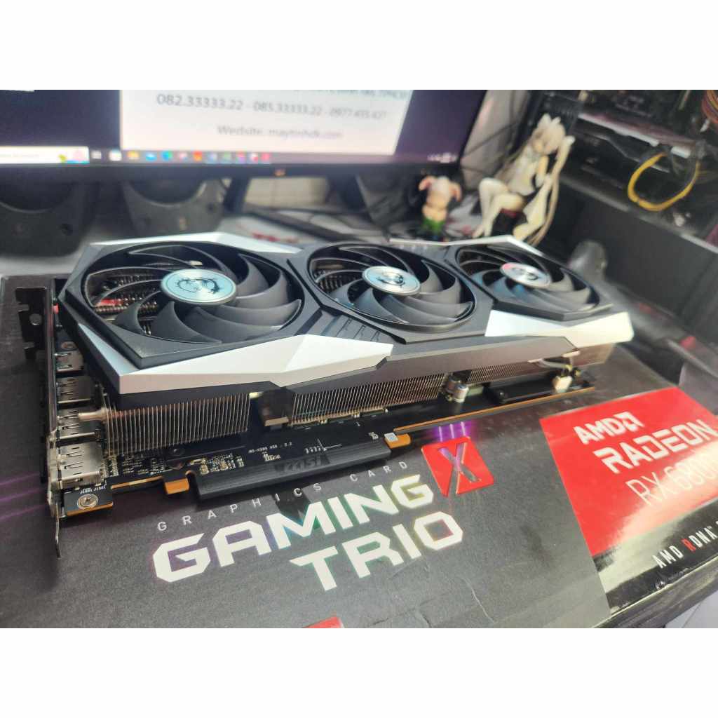 VGA MSI RX 6800 GAMING X TRIO (16GB GDDR6, 256-BIT, HDMI+DP, 2X8-PIN ...