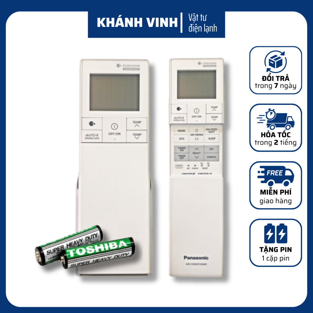 Remote máy lạnh PANASONIC NANOE chính hãng, điều khiển máy lạnh ...