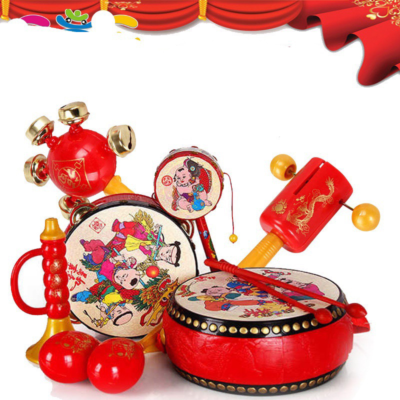 Bộ Trống Gõ 7 Món Cho Bé Chơi Trung Thu, Trò Chơi Dân Gian Trống Gõ ...