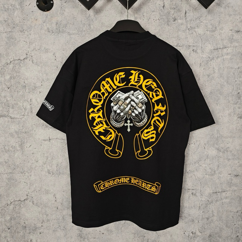 Áo thun Chrome Hearts form unisex 100% cotton 2c dày dặn_hình in kĩ ...