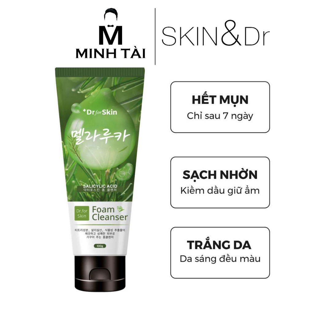 Sữa rửa mặt tràm trà cho da mụn Dr.for Skin Tea Tree 100g | Shopee Việt Nam