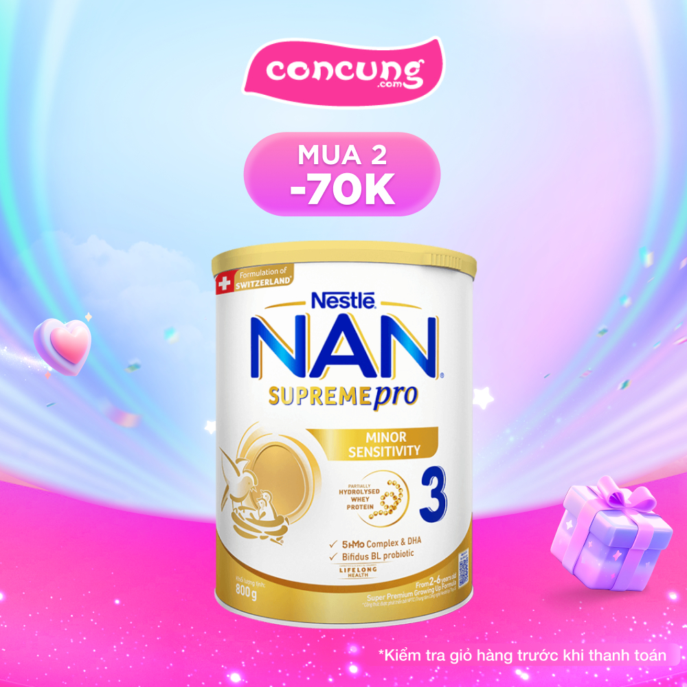 Sữa NAN SUPREME PRO số 3 800g (2-6 tuổi) | Shopee Việt Nam