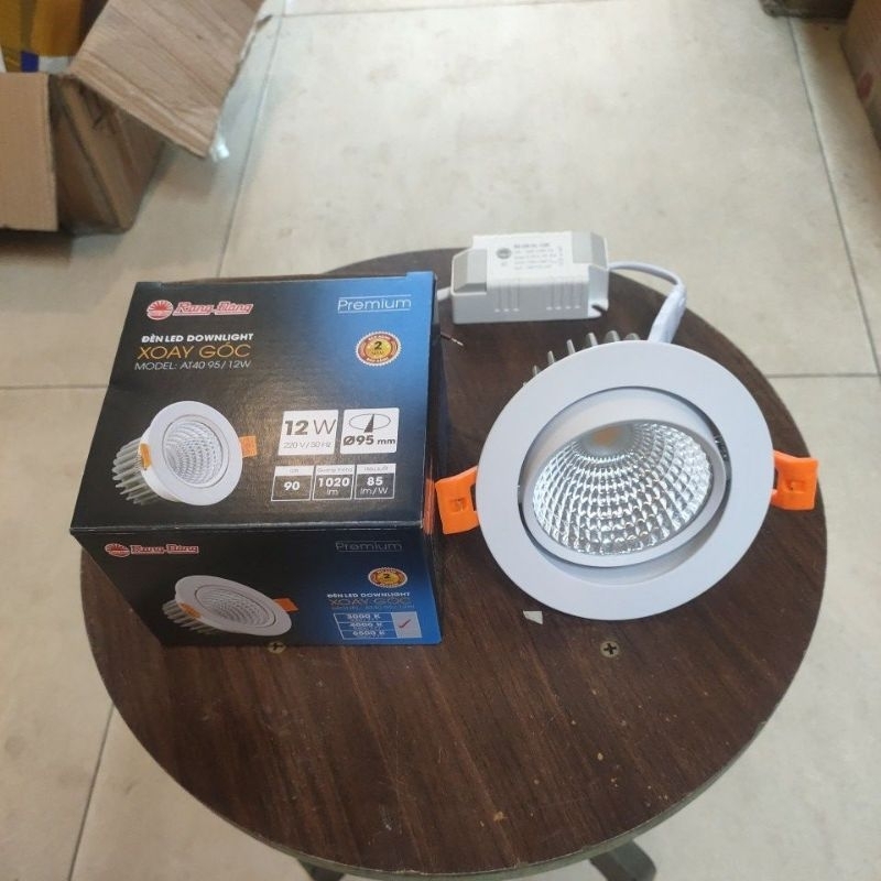 Đèn led âm trần downlight xoay góc, chiếu rọi d95/12w rạng đông chính hãng | Shopee Việt Nam