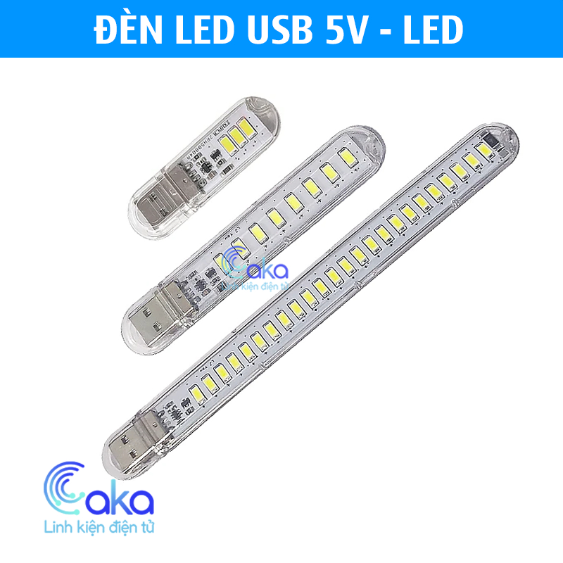 Đèn led usb siêu sáng 3 8 24 Led cắm máy tính laptop, sạc dự phòng, để bàn, đọc sách, đèn ngủ ...