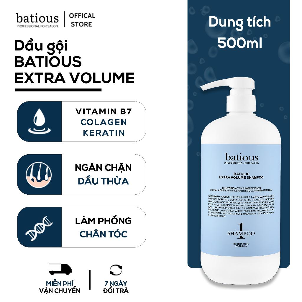 Dầu gội BATIOUS Extra Volume Phù hợp cho tóc Dầu, Giảm dầu nhờn Tăng ...