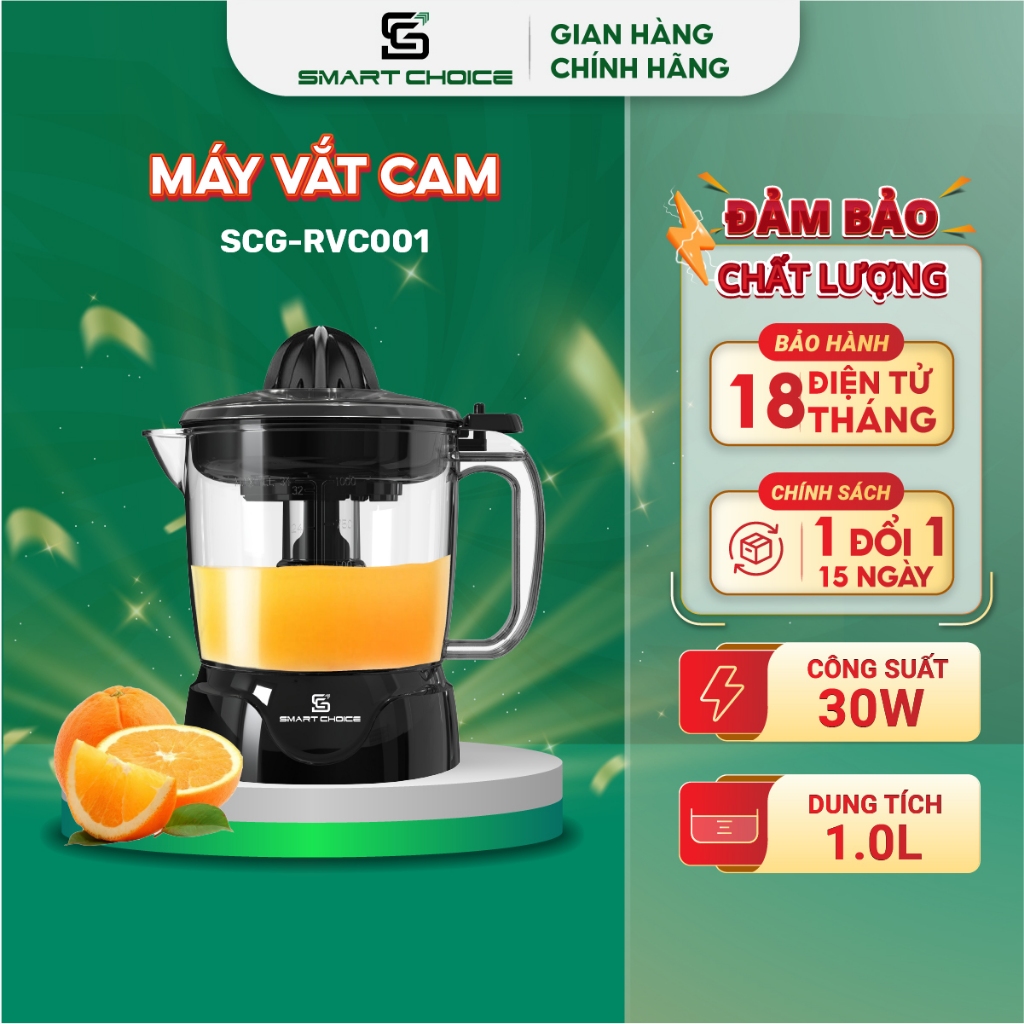 [ HÀNG THANH LÝ] Máy Vắt Cam SmartChoice SCG-VC001 30W 1000ml Tự Động ...