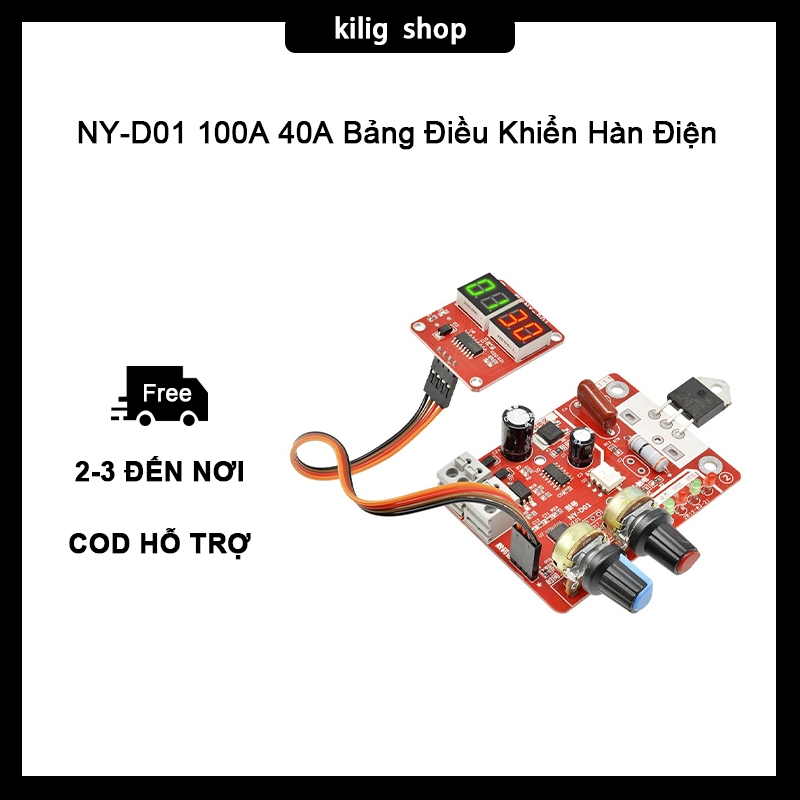 NY-D01 100A 40A Bảng Điều Khiển Hàn Điện Tử Bảng điều khiển máy hàn điểm hàn cell pin kilig shop ...