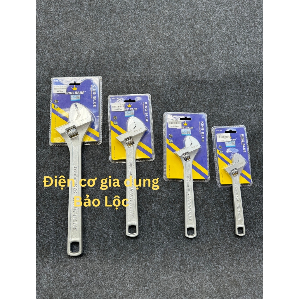 Mỏ lết cao cấp cán trơn 200mm/250mm/300mm/375mm King Blue KD2-200/KD2 ...