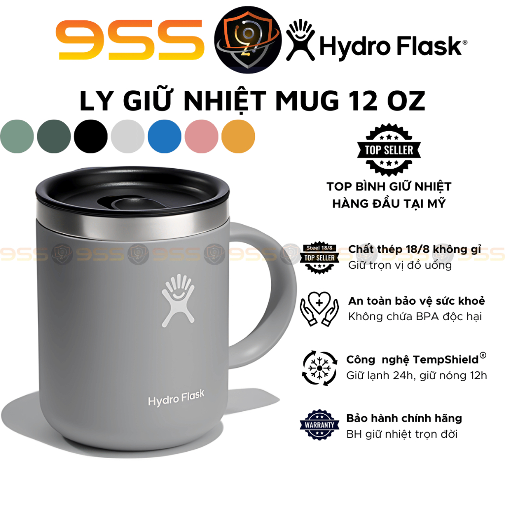 Ly Giữ Nhiệt Hydro Flask 12 OZ Mug, Chất Liệu Cao Cấp, Giữ Nhiệt Tốt ...