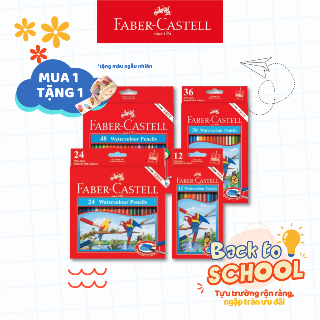[OFFICIAL] Chì Màu Nước Parrot Faber-Castell | Shopee Việt Nam