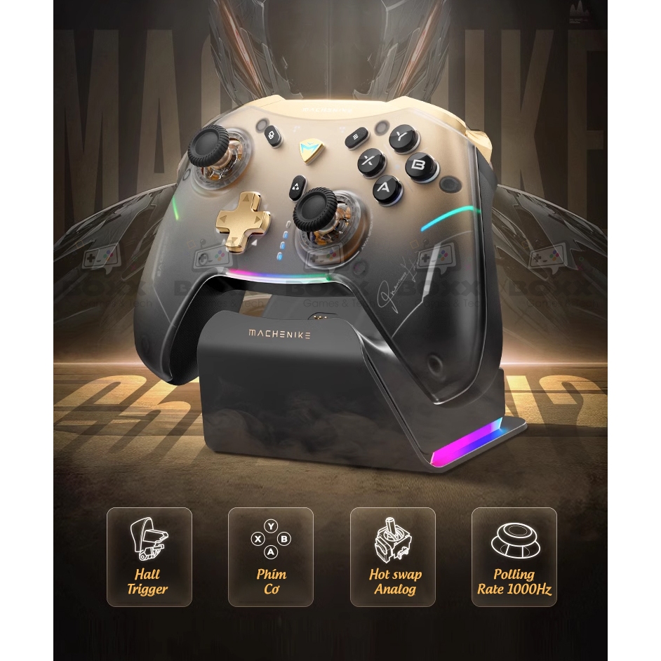 Tay cầm chơi game MACHENIKE G5 Pro V2 Premium Edition Phím cơ, Hall ...