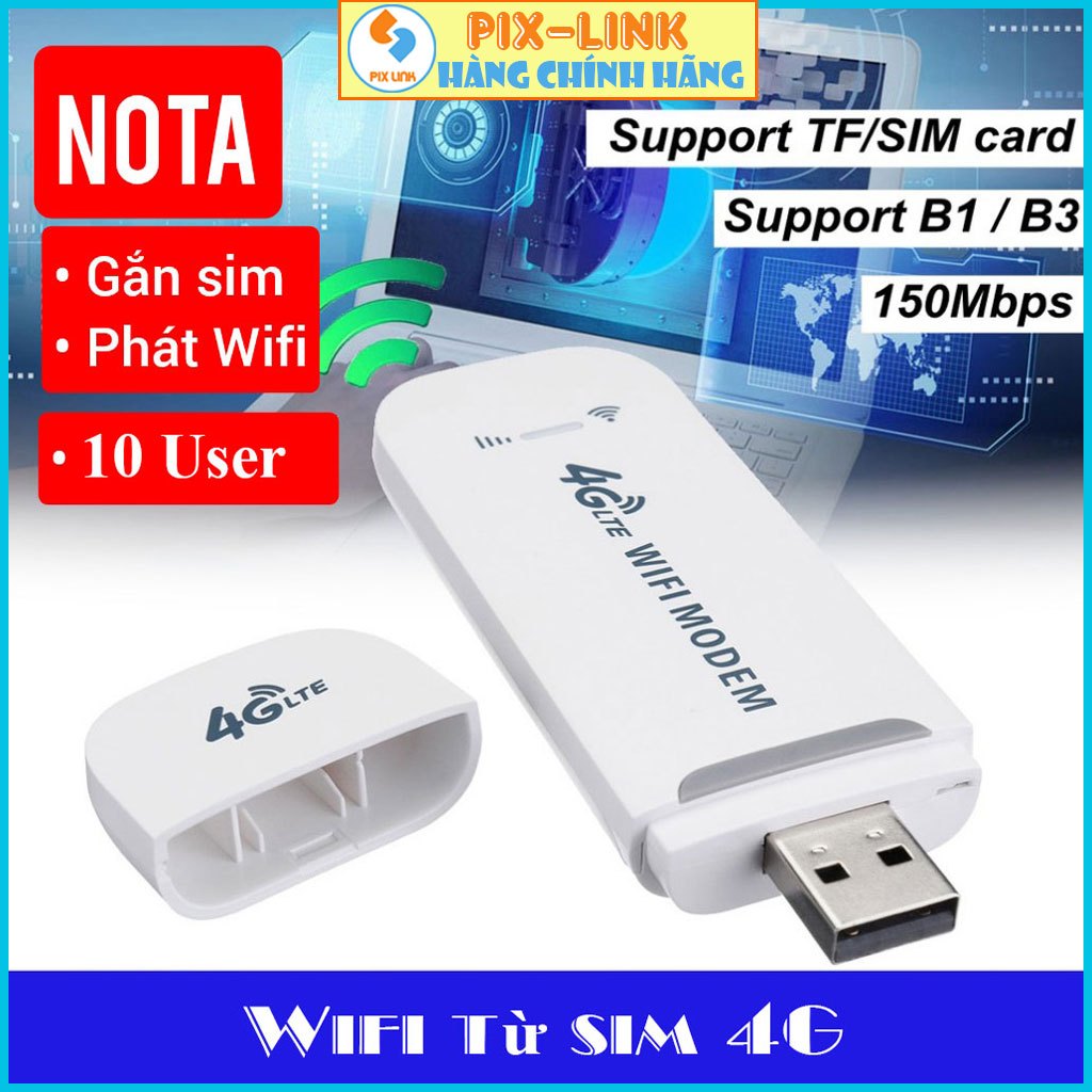 Dcom phát wifi từ sim 4G PIX-LINK D012 sửa dụng mọi loại sim tốc độ cao ...