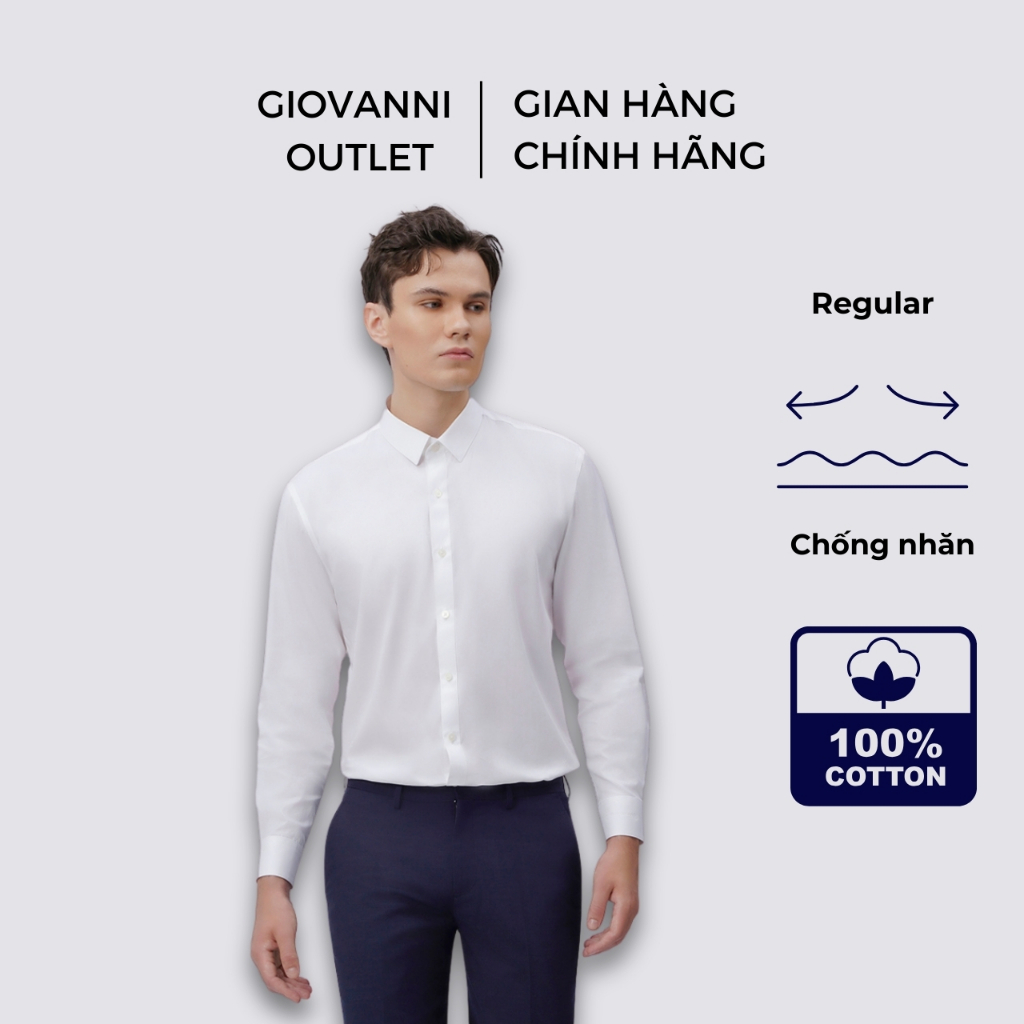 Áo Sơ Mi Dài Tay Nam GIOVANNI SARTORIA Chất Liệu 100% Supima Cotton ...