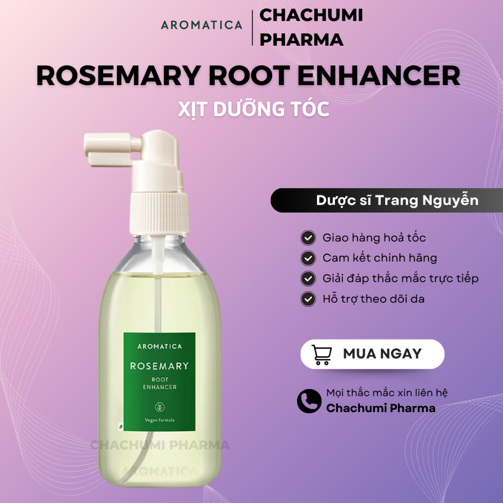 Xịt Dưỡng Tóc Aromatica Rosemary Root Enhancer 100ml | Shopee Việt Nam