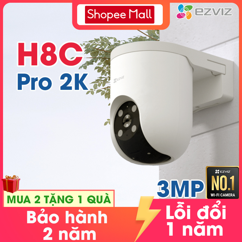 [MUA 2 TẶNG 1 QUÀ] Camera EZVIZ H8C Pro 2K 3MP nhận diện người, xoay ...