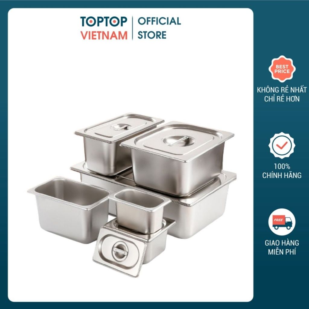 Khay topping - Khay buffet inox nhiều kích thước | Shopee Việt Nam