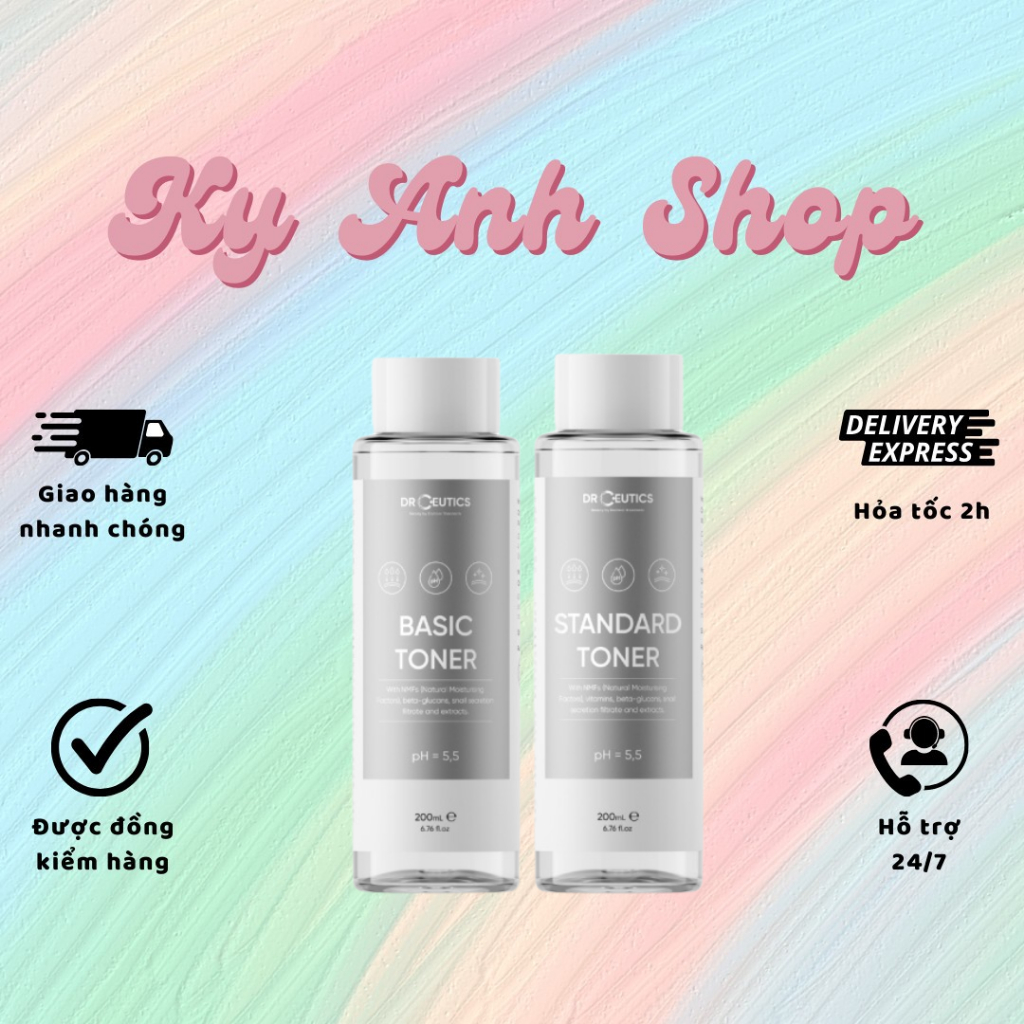 DRCEUTICS Basic Toner Và Standard Toner Cấp Ẩm Cho Da (200ml) | Shopee ...