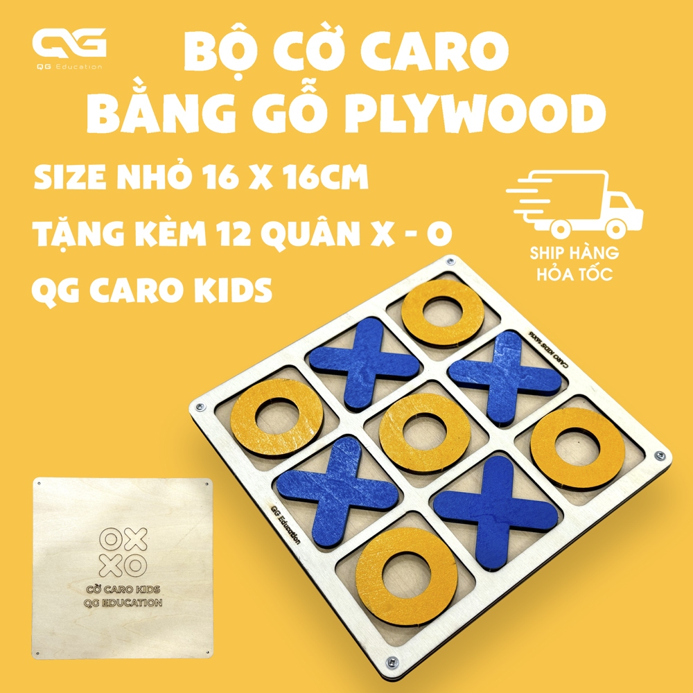 Bộ cờ caro cờ xo hỗ trợ trẻ phát triển tư duy khả năng ghi nhớ và nhận ...