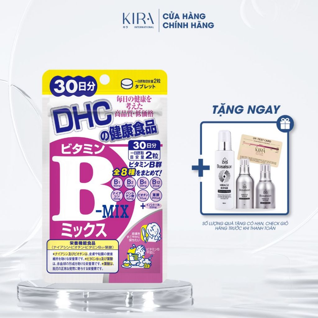 Viên uống Vitamin B tổng hợp DHC Vitamin B Mix gói 60 viên (30 ngày) và gói 180 viên (90 ngày ...