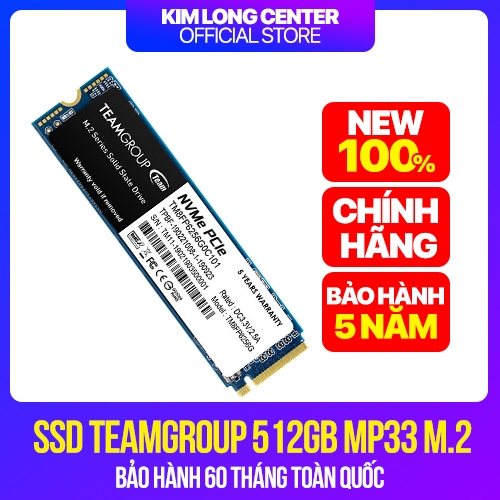 Ổ cứng SSD TeamGroup 512GB MP33 M.2 PCIe Gen3x4 - Hàng Chính Hãng - Bảo Hành 5 năm | Shopee Việt Nam