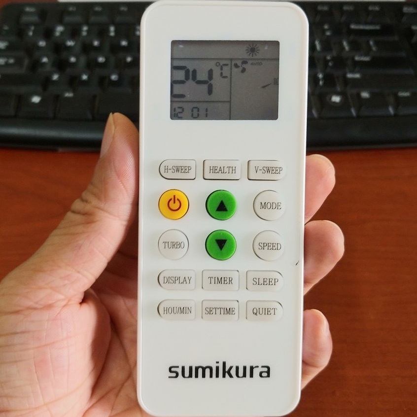Remote Điều Khiển Điều Hòa Sumikura 1 và 2 chiều inverter loại Vuông ...
