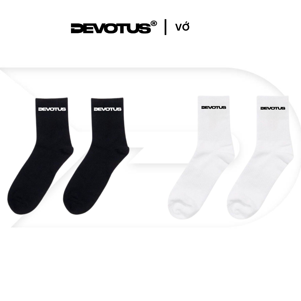 [Quà Tặng] Vớ Local Brand Unisex Devotus dệt Logo | Shopee Việt Nam