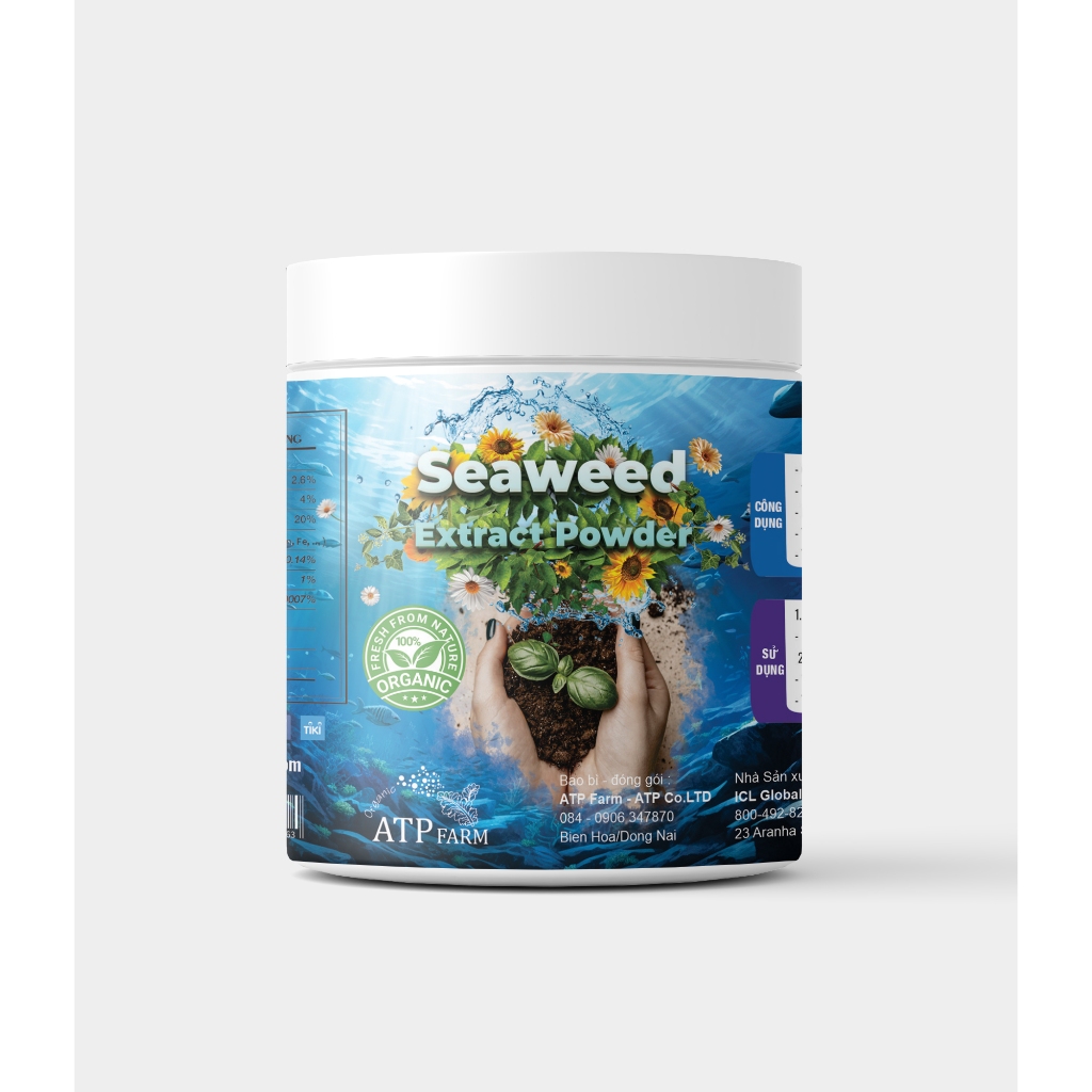 ATP Farm - Seaweed extract powder : Hủ 300g - 1Kg Phân bón chiết xuất ...