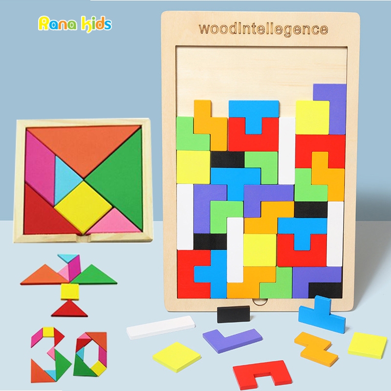 Combo đồ chơi xếp hình trí uẩn thông minh cao cấp, tetris xếp gạch ghép ...