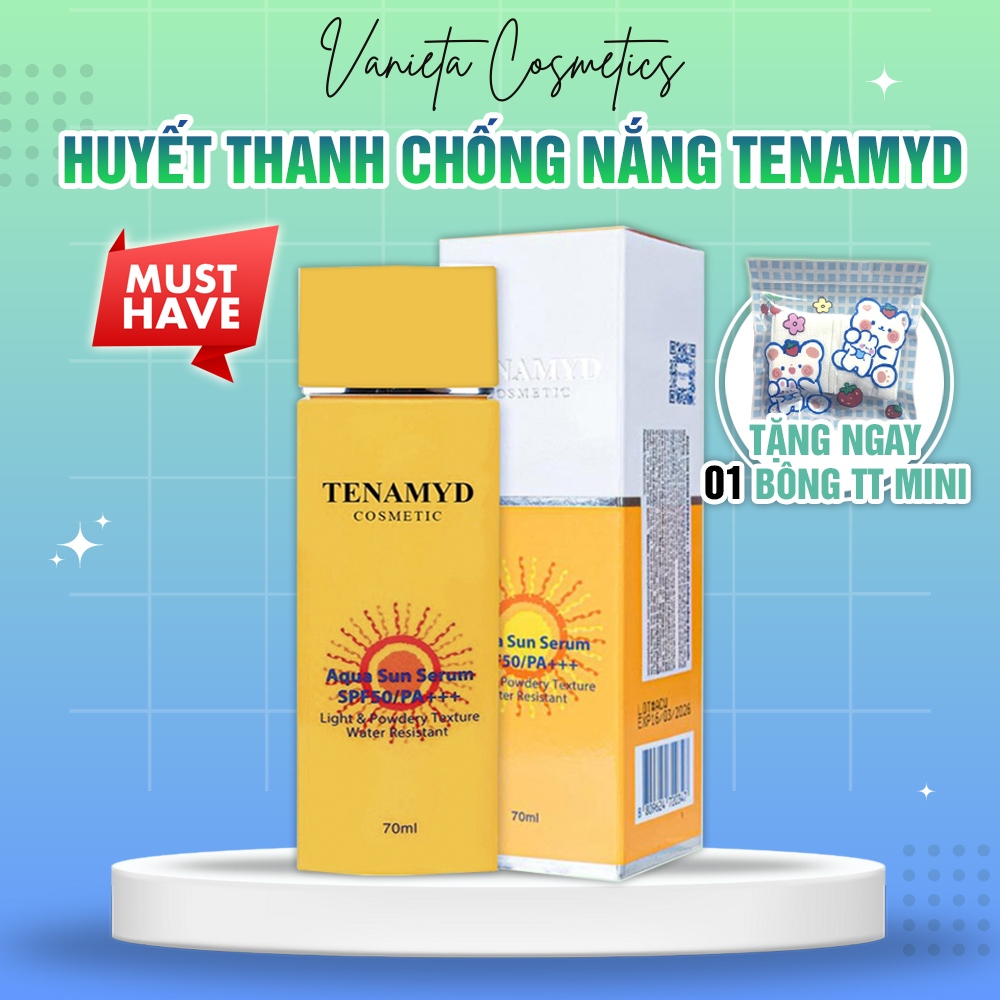 Huyết Thanh Chống Nắng Tenamyd Aqua Sun Serum SPF 50/PA+++ 70g | Shopee ...