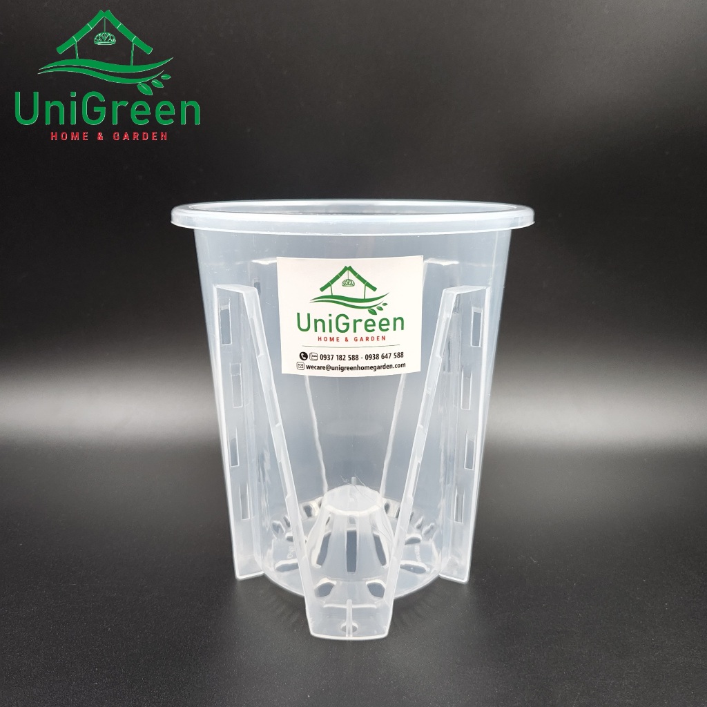 CHẬU NHỰA TRONG SUỐT TRỒNG CÂY, TRỒNG HOA 16CM (KHÔNG KÈM DĨA) - UNIGREEN HOME&GARDEN | Shopee ...