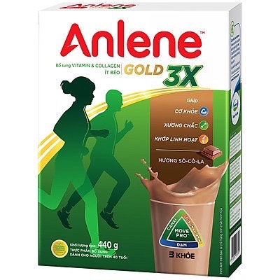 [FONTERRA] Sữa Bột Anlene Gold 3X hương SOCOLA Hộp Giấy 440g cho Người ...
